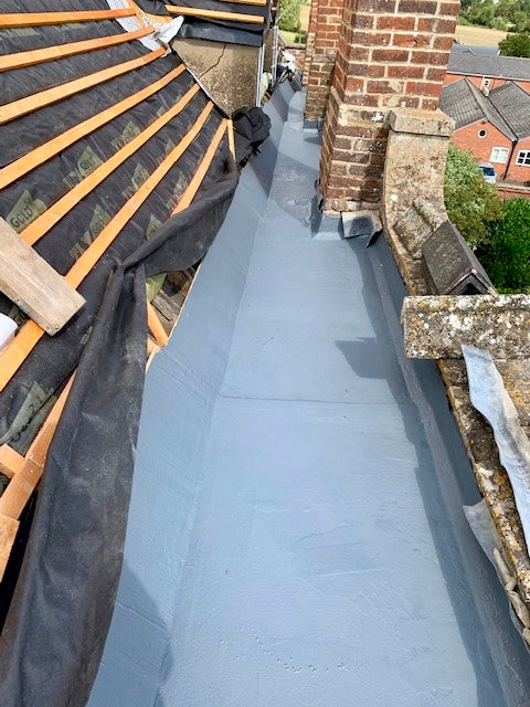 Liquid Gutter Liner, high performance liquid membrane system. – RoofZone